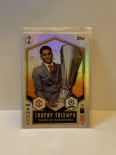 TROPHY TRIUMPH MARCUS Rashford Match Attax 2024/2025 Manchester 24/25 ...