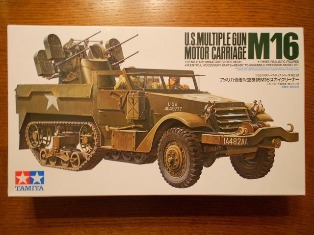 MAQUETTE 1/35 TAMIYA US Half Track M16 EUR 31,50 - PicClick FR