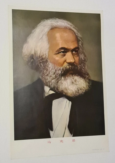 PORTRAIT DE KARL Marx 1976 Affiche Originale Politique Allemagne ...