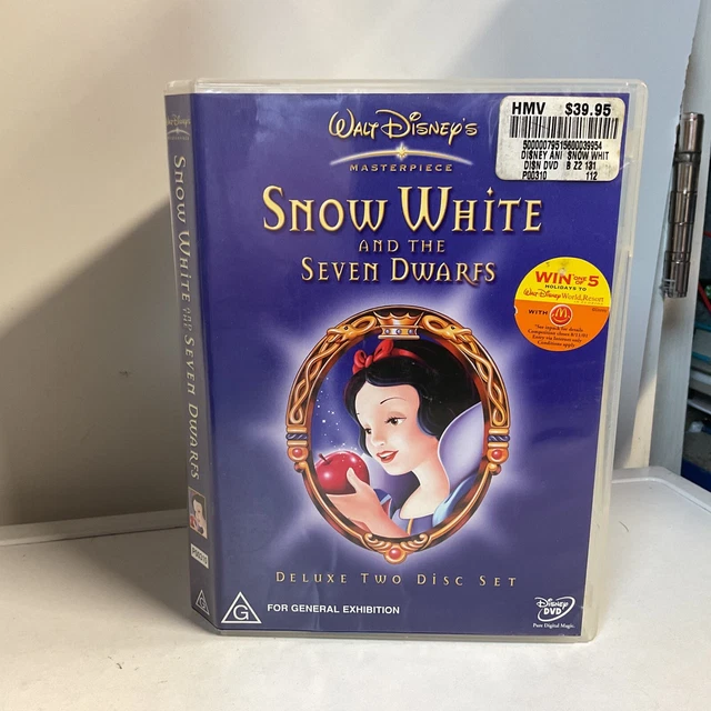 SNOW WHITE AND The Seven Dwarfs Dvd Deluxe 2 Disc Set Edition Region 4 ...