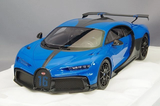 TSM MODEL TS0373 1/18 Bugatti Chiron Pur Sport Agile Bleu 2020 Haut ...