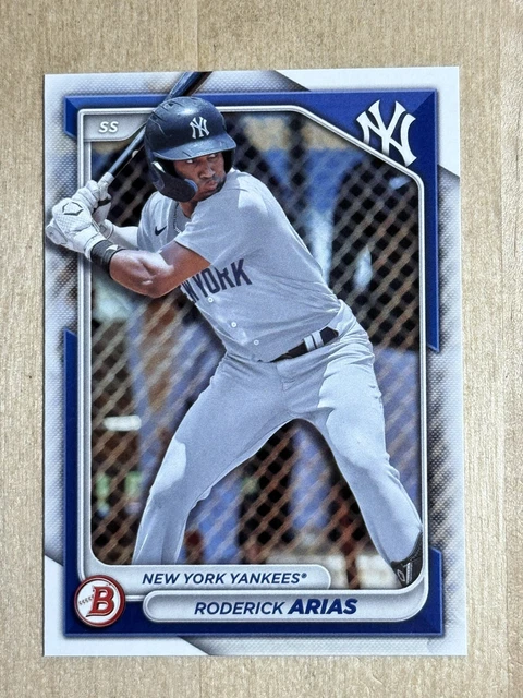 2024 YANKEES DE New York PROSPECT Roderick Arias Topps Bowman PROSPECTS ...