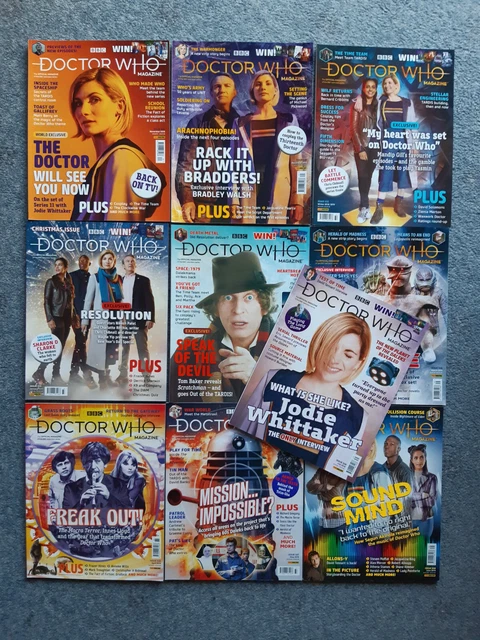 DOCTOR WHO MAGAZINE - 10 Issue job lot - Issues 530 - 539 + poster + 2 ...