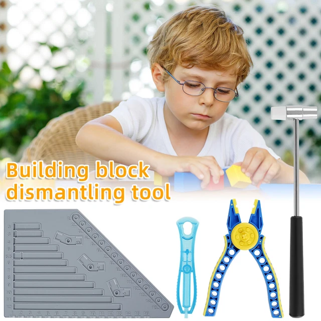 BUILDING BLOCK TOOL Kit Include Brick Separator Multi-Use Hammer ...