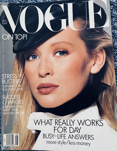 1987 AUGUST VOGUE Magazine Estelle LeFebure Super Models Dirty Dancing ...