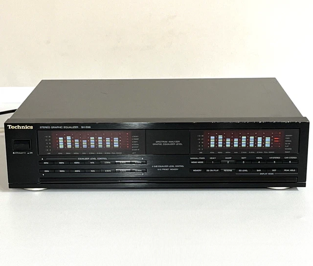 TECHNICS SH-E66 STEREO Graphic Equalizer Spectrum Analyzer Made in ...