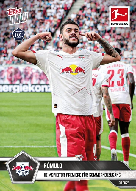 TOPPS NOW BUNDESLIGA 2025/2026 - Card 014 - Romulo - RB Leipzig - BLACK ...