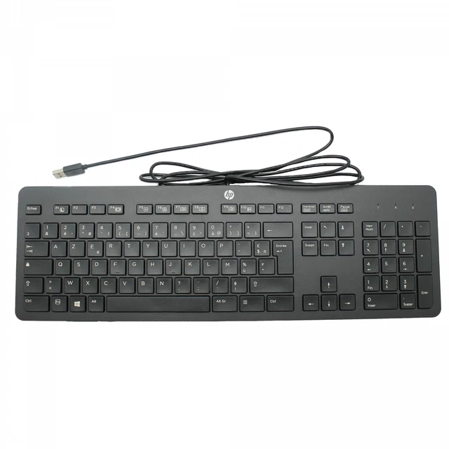 HP USB SLIM Keyboard Layout Azerty Francese Fr 803181-051 Tastier ...