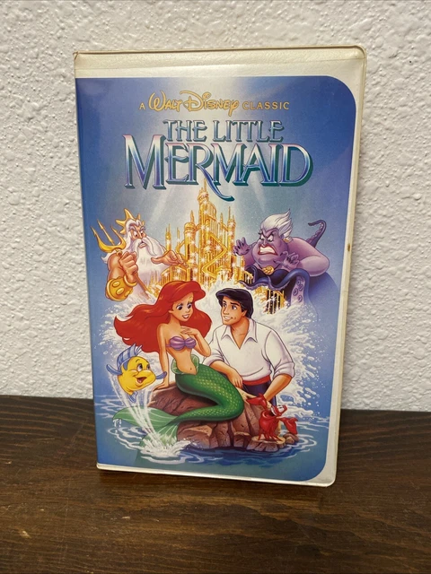 DISNEY LITTLE MERMAID VHS Video Tape Black Diamond Classic Clamshell ...
