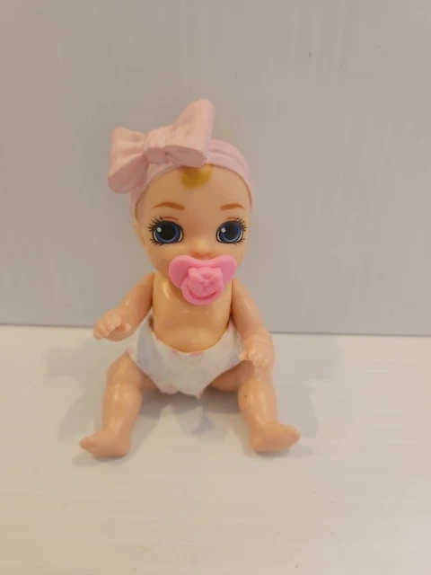 ZAPF CREATION MINI 11cm baby doll infant play toy figure blonde bow ...