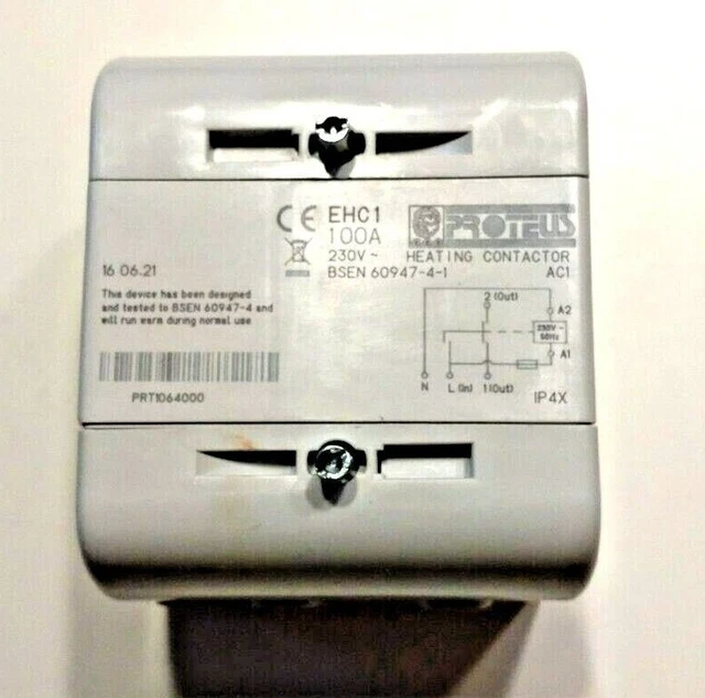 PROTEUS EHC 1. 100A Heating Contactor. Enclosed Unit. New Other ...