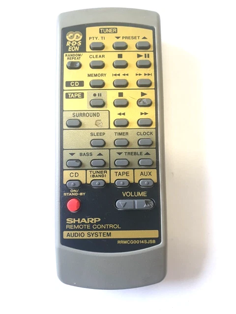 GENUINE SHARP CD HIFI REMOTE CONTROL RRMCG0014SJSB for XL60H XL70H £9. ...