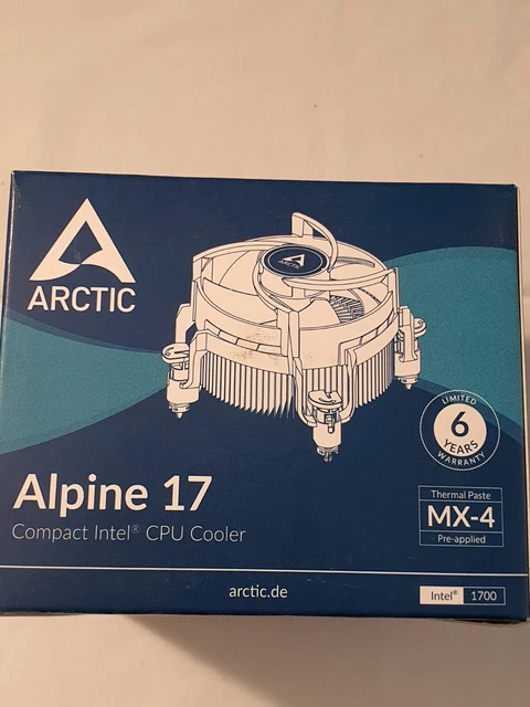 DISSIPATORE CPU ARTIC Alpine 17 Ventola 92 mm per Socket Intel LGA 1700 ...