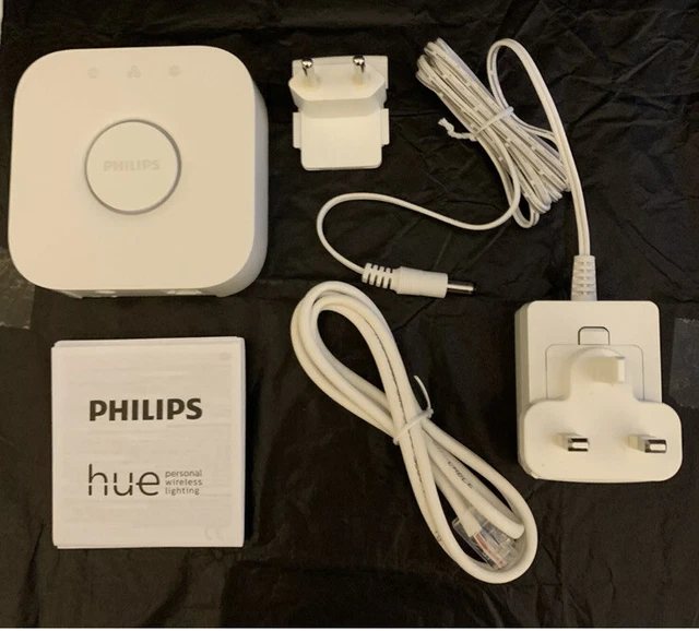 PHILIPS HUE BRIDGE Hub Wireless Lighting Controller New UK Model Ref ...