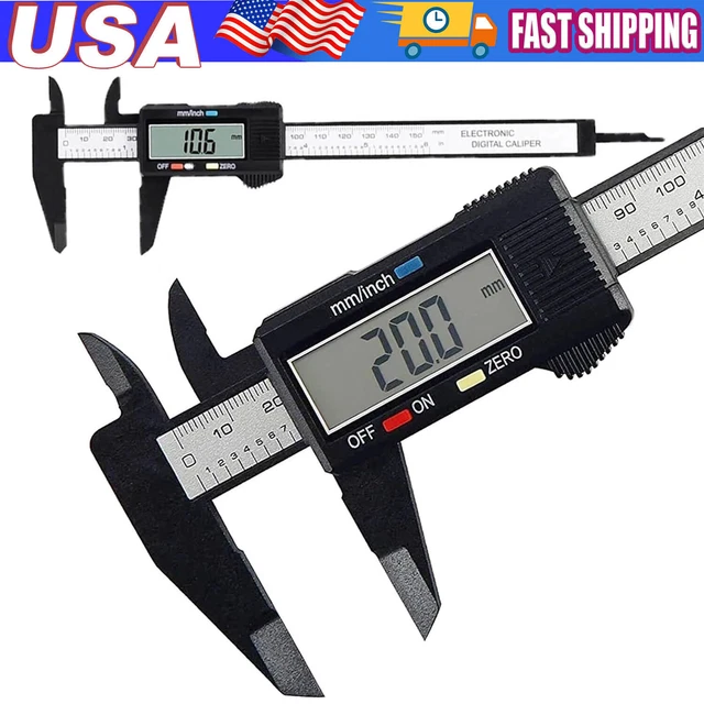 6& 150MM DIGITAL Caliper Micrometer LCD Gauge Vernier Electronic ...