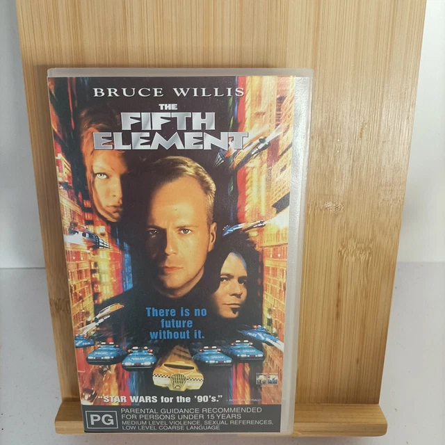 BRUCE WILLIS THE FIFTH ELEMENT Movie Retro VHS Video Cassette ...