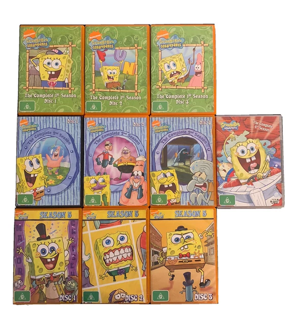 SPONGEBOB SQUAREPANTS - Complete Seasons 1,2,4,5 DVD Set Collection ...