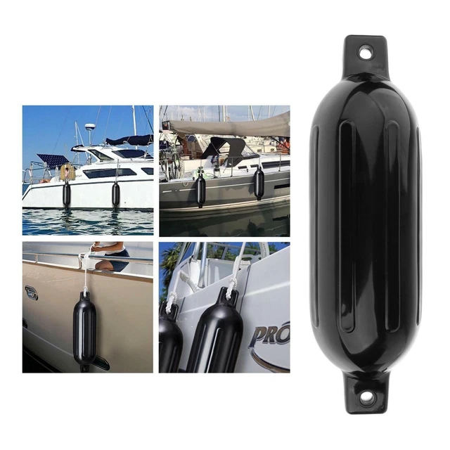INFLATABLE BOAT Bumper Buoy Dock Shield Protection Black 59x25x10cm £21 ...