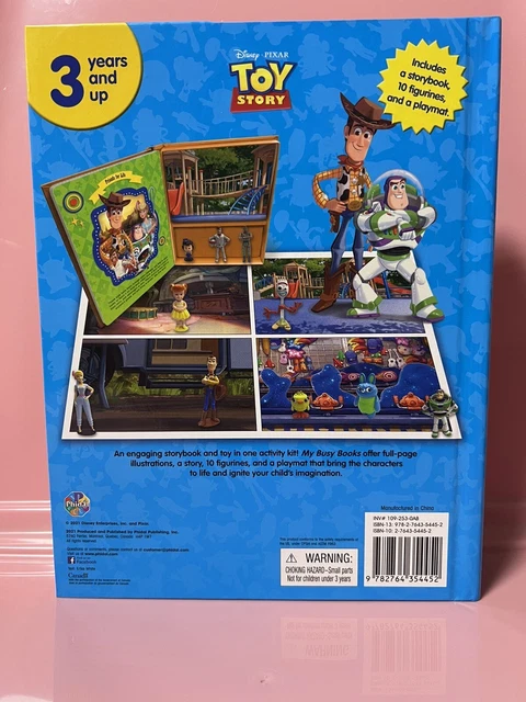 TOY STORY 4 My Busy Book Disney Pixar Book With Playmat And 10 Figures ...