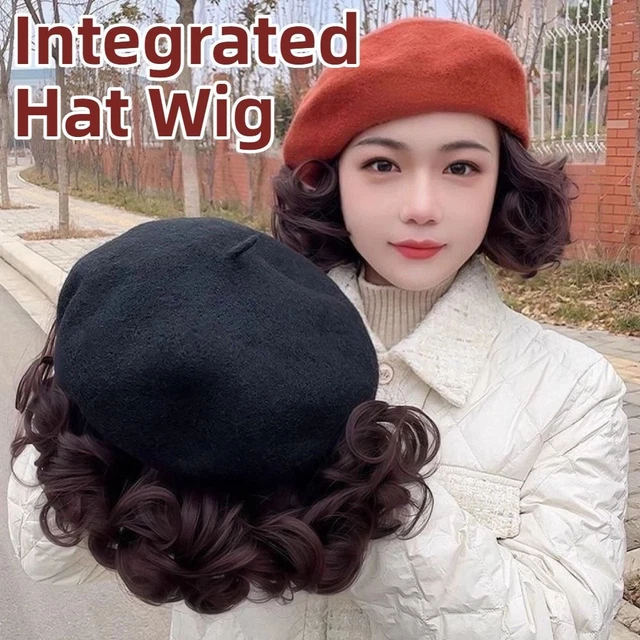 FASHIONABLE OCTAGONAL CAP Wig Realistic Beret Wig Cap Daily Use £14.26 ...