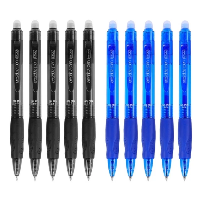 RETRACTABLE GEL PEN Erasable Gel Inks Pen 0.5MM Tip for Journaling Note ...