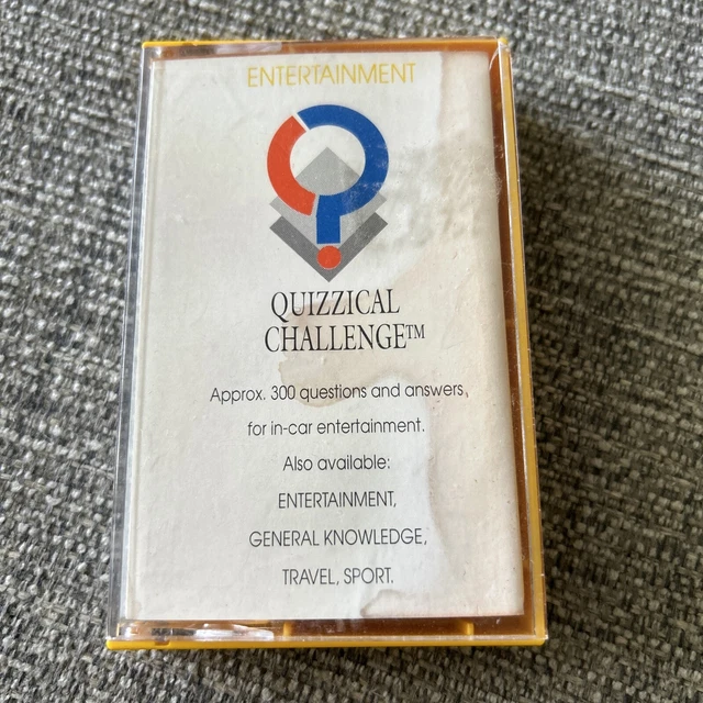 QUIZZICAL CHALLENGE ENTERTAINMENT Quiz Cassette tape Collectable Rare ...