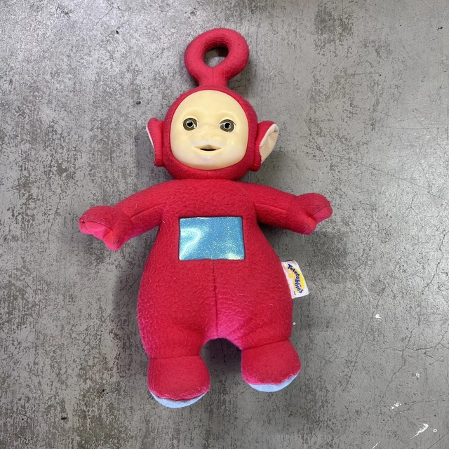 VINTAGE 1998 TELETUBBIES Talking 15" Tall Po Red Plush Doll Toy Works ...
