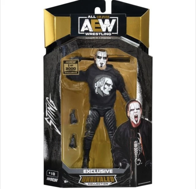 FIGURINE D'ACTION STING AEW ALL ELITE WRESTLING CHASE 1/3000 Jazwares Unrialed Le EUR 220,39 ...