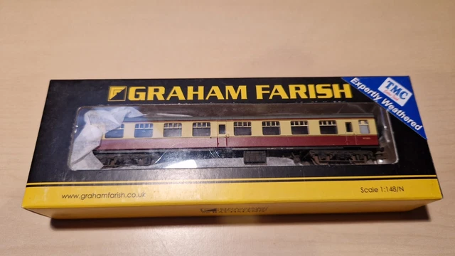 GRAHAM FARISH BR Mark 1 TSO Coach W3885 in Crimson & Cream Livery (374 ...