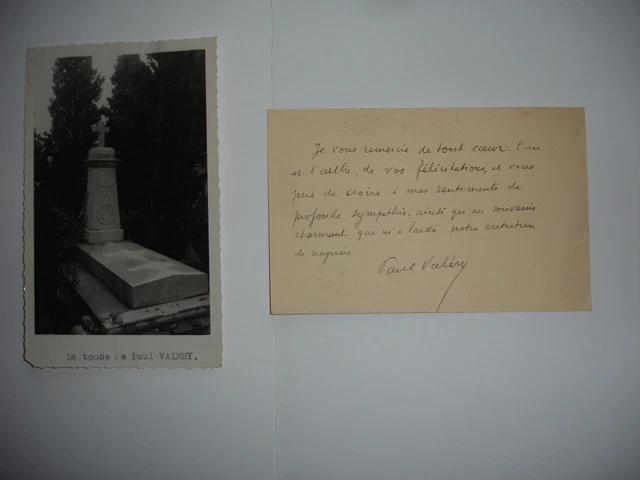LETTRE AUTOGRAPHE PAUL VALÉRY Alfred Cortot Sète Écrivain Pianiste ...