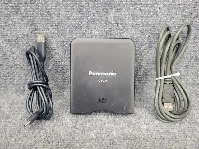 PANASONIC AJ-PCD2G P2 Memory Card Reader AJ-PCD2 USB 2.0 with cables ...