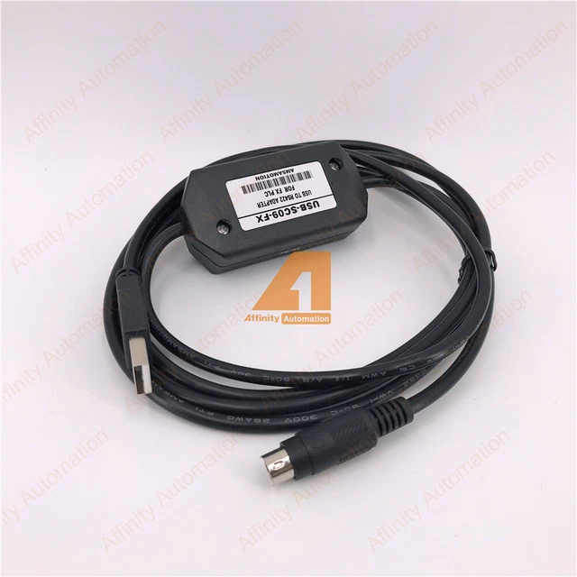 Plc Programming Usb Sc09 Fx Cable For Mitsubishi Melsec Usb To Rs422 4348