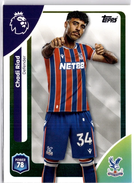 CHADI RIAD TOPPS Premier League 2025/2026 Topps 25/26 Crystal Palace ...