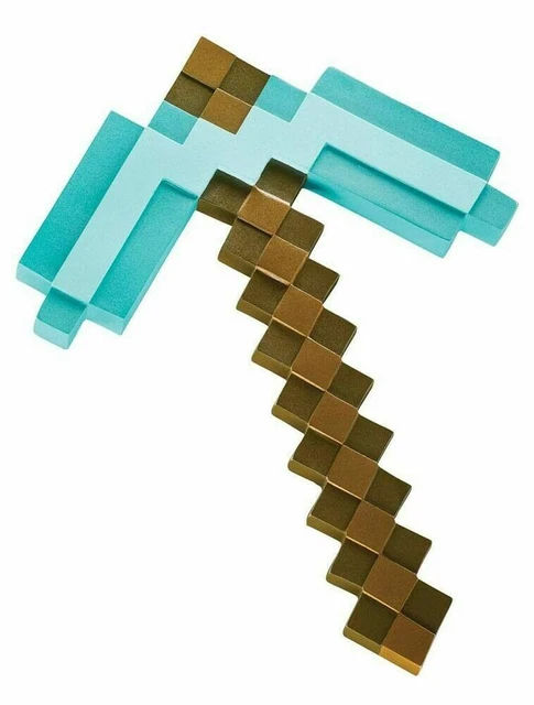 MINECRAFT DIAMANT PIOCHE 41CM Long Plastique Mojang Tout Neuf EUR 23,09 ...