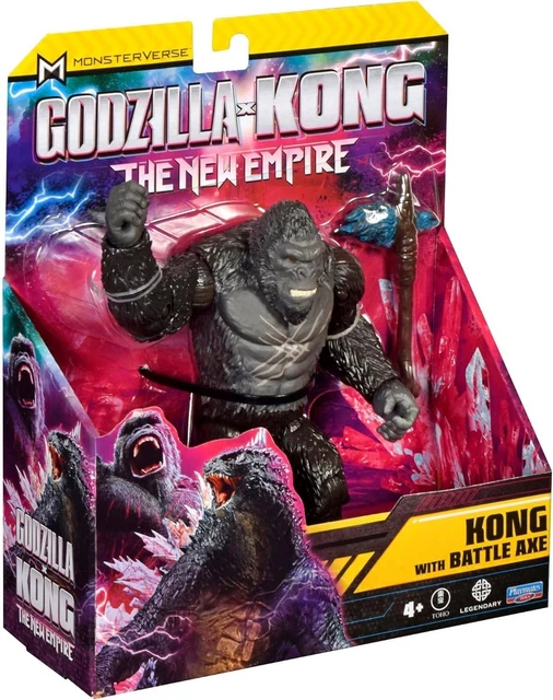 PLAYMATES MONSTERVERSE GODZILLA x Kong Kong with Battle Axe 6in Action ...