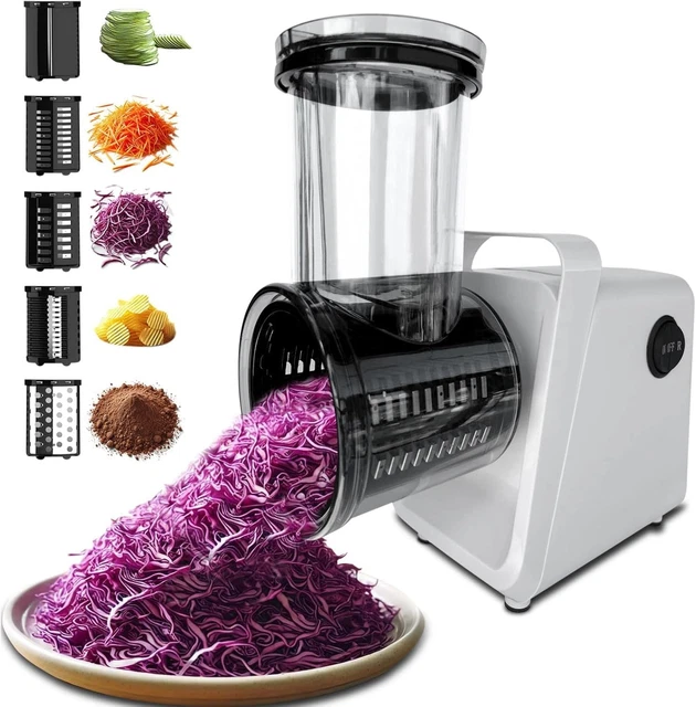 300W ELECTRIC CHEESE Grater Salad Maker Electric Vegetable Slicer ...