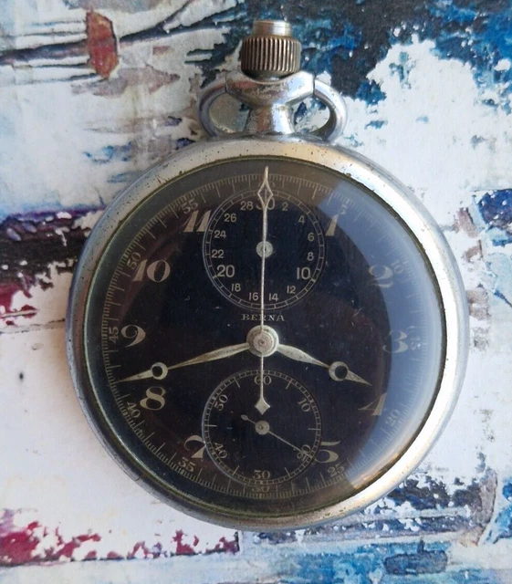 BERNA CHRONOGRAPH WWII Imperial Japanese Navy Airforce Type 89 Gun ...