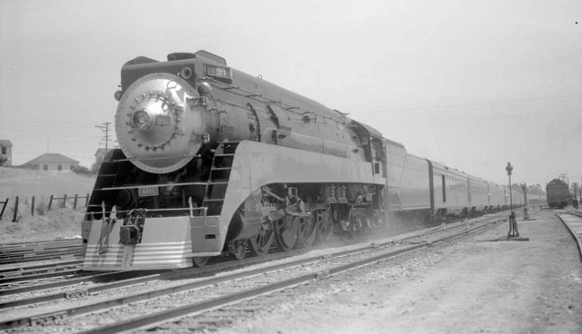 SP SOUTHERN PACIFIC Railroad Train, Engine No 4412, Type 4-8-4 Old ...