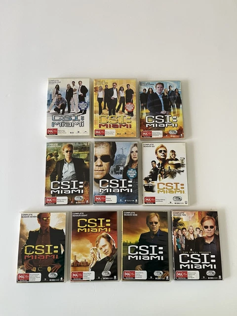 CSI MIAMI DVD Complete Seasons 1-10 EUC Region 4 EUR 56,96 - PicClick DE