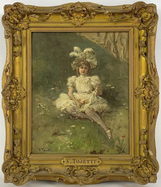 LISTED ARTIST VIRGILIO Tojetti (1851-1901) Signed Oil Painting On Canvas £1,601.37 - PicClick UK