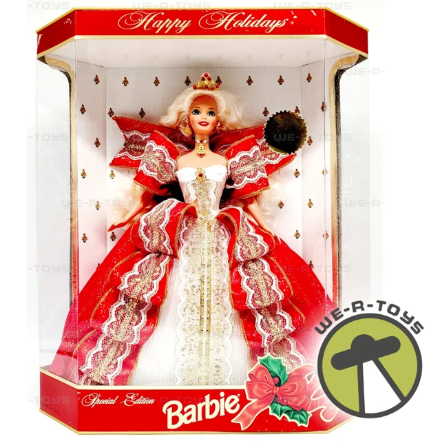1997 HAPPY HOLIDAYS Barbie Doll Blonde Special Edition Mattel 17832 £59 ...