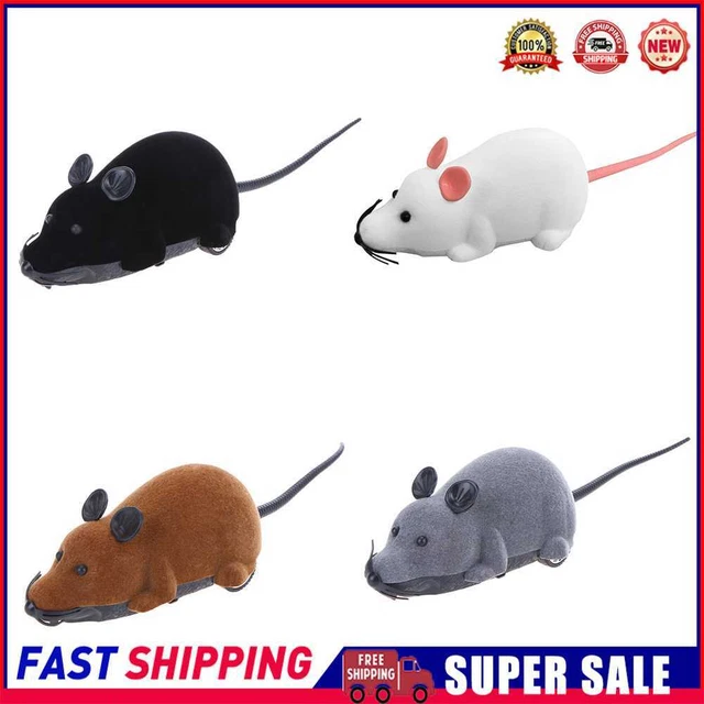 WIRELESS PLUSH ELECTRONIC Mice Interactive Cat Mechanical Motion Kitten ...