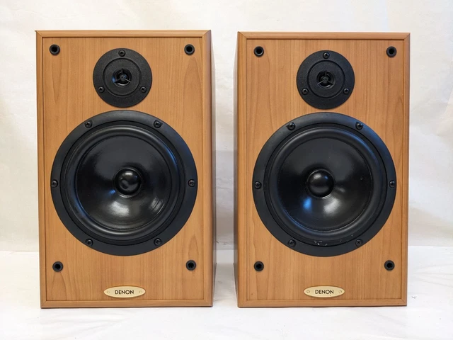 DENON SC-E313SE BOOKSHELF Speakers Pair - CS W39 £29.99 - PicClick UK