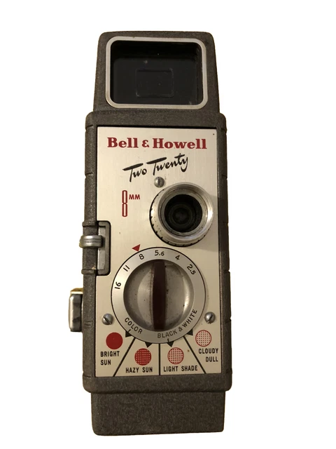 BELL AND HOWELL 8mm cine camera model Two Twenty With Case £8.00 ...