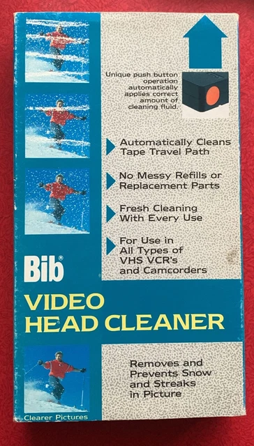 BIB VIDEO HEAD Cleaner - In Box - VHS £3.50 - PicClick UK