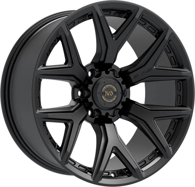 ALLOY WHEELS 20& Hawke 6YS Black Matt For Dodge RAM 1500 [Mk5] 19-22 £ ...