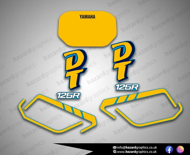 YAMAHA DT DTR DT125R Graphics Kit Sticker Decal Set (1989) Endurance ...