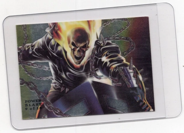 1994 '94 FLEER Flair Marvel Ghost Rider Power Blast Insert Chase Sp ...