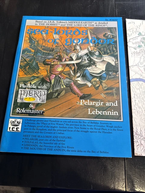 MERP SEA LORDS of Gondor w/Map LOTR Tolkien Middle Earth RPG ICE #3400 ...