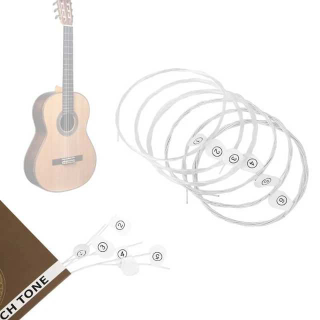 6PCS FOLK GUITAR Nylon String 6-string Acoustics Guitar Strings ...